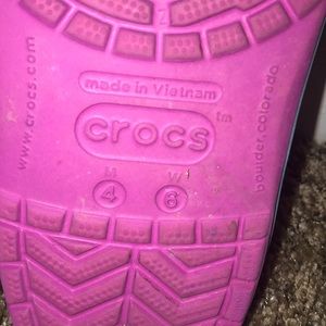 CROCS | Shoes | Purple Crocs With Blue And Coral Platform | Poshmark